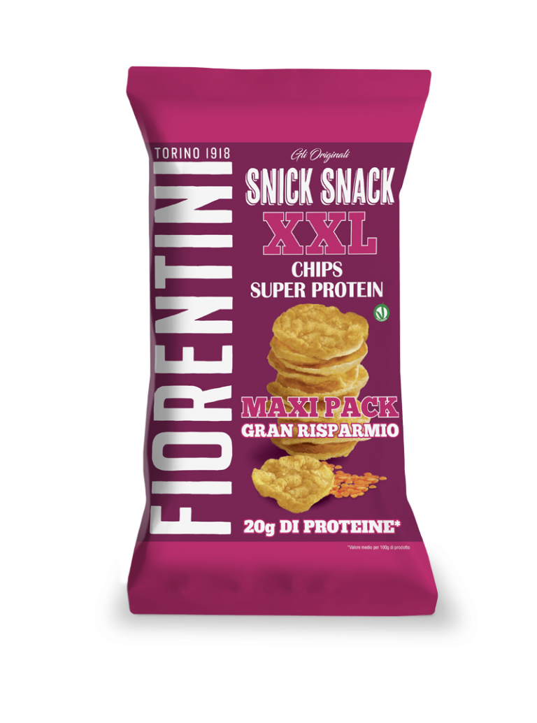 SNICK SNACK CHIPS SUPER PROTEIN MAXI FORMATO 120g - Fiorentini Alimentari
