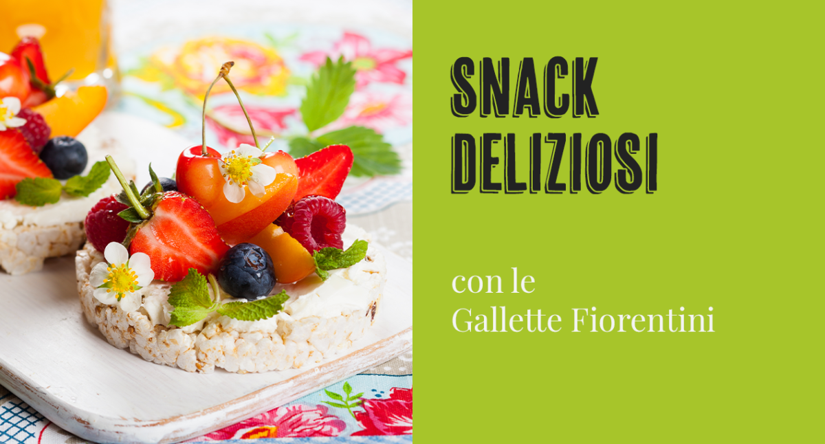 Come preparare snack deliziosi con le gallette Fiorentini