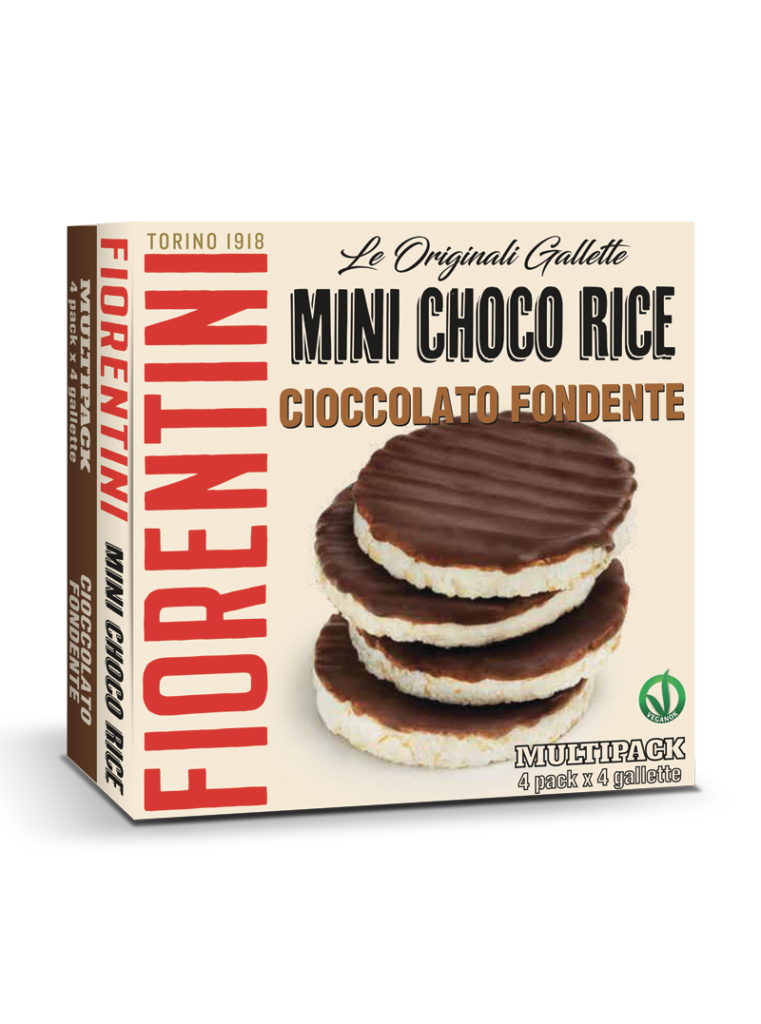 MINI GALLETTE DI RISO RICOPERTE CON CIOCCOLATO FONDENTE -MULTIPACK 4 ...