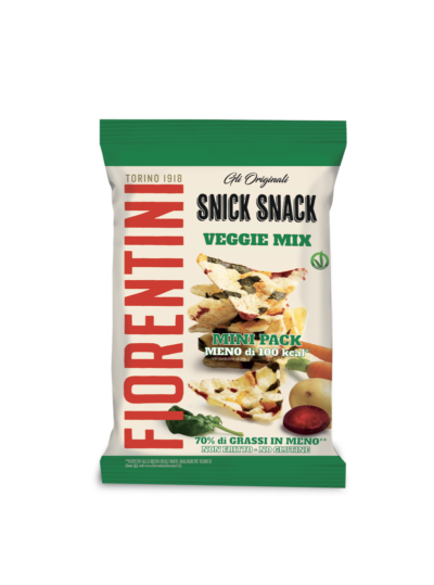 SNICK SNACK TRIANGOLI VEGGIE MIX - MINIPACK 20g - Fiorentini Alimentari