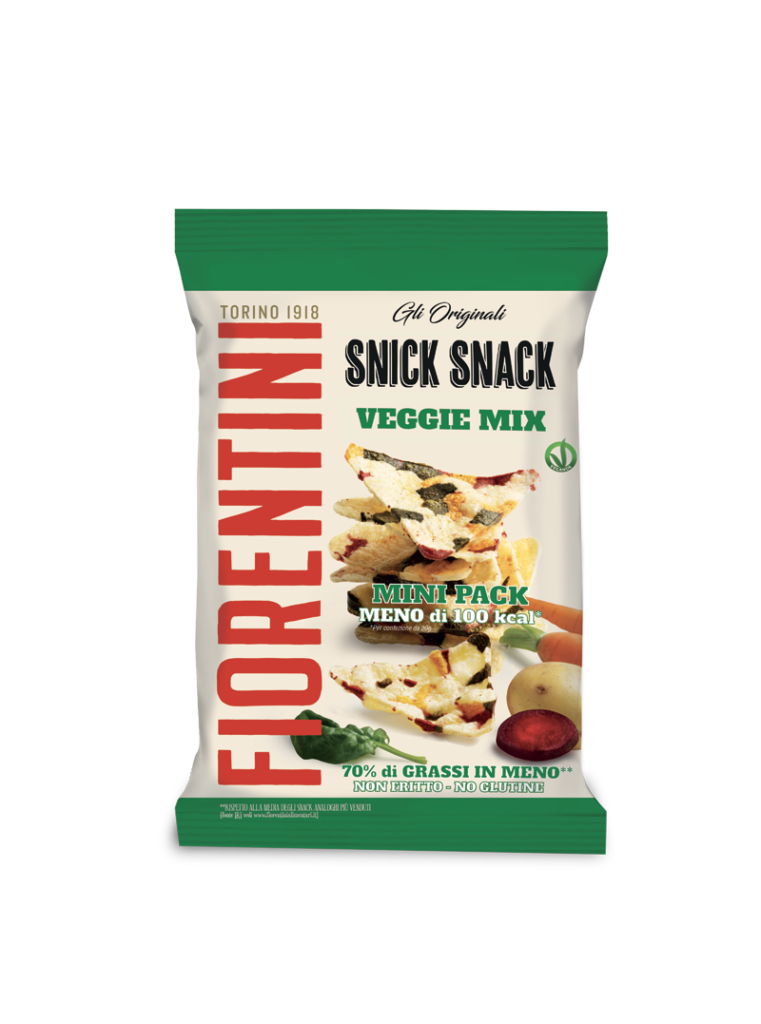 SNICK SNACK TRIANGOLI VEGGIE MIX 70G - Fiorentini Alimentari